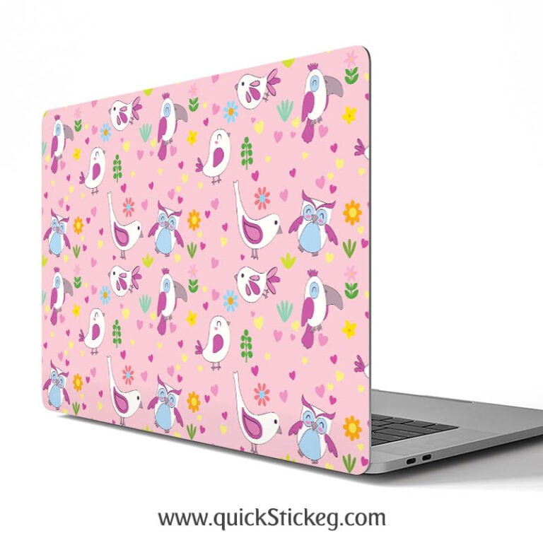 pink circles Laptopskin | Quickstick Online Store