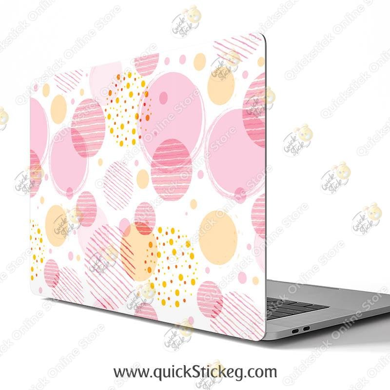 pink circles Laptopskin | Quickstick Online Store